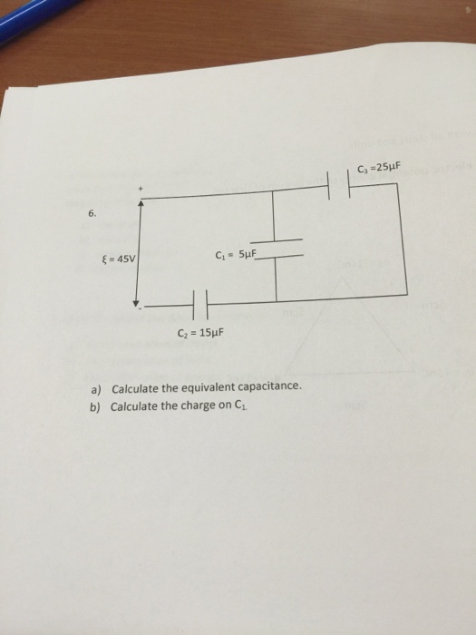 Solved Calculate the equivalent capacitance. Calculate | Chegg.com