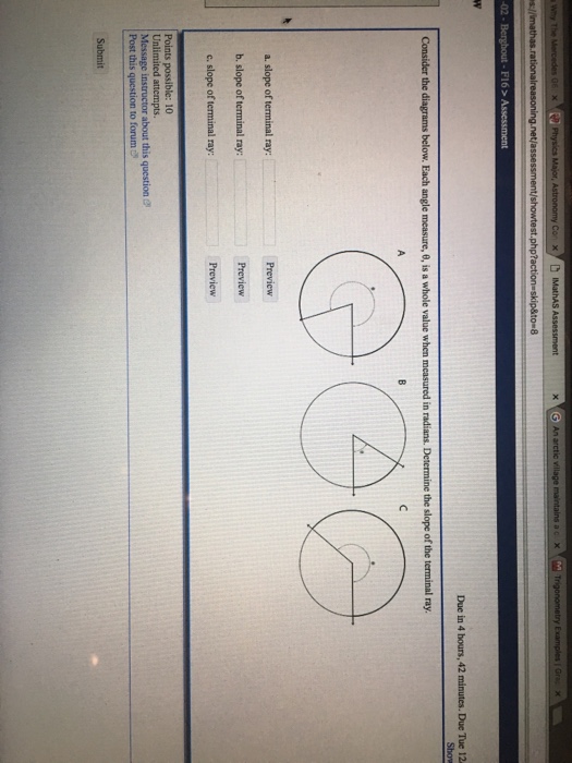 Solved Consider the diagram below. Each angle measure theta | Chegg.com