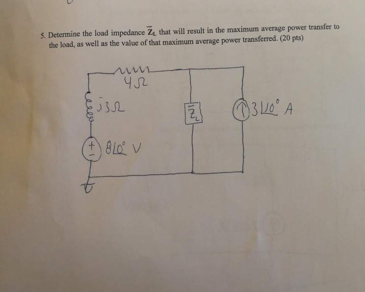 Solved 5. Determine the load impedance Zi that will result | Chegg.com Solved 5. Determine the load impedance Zi that will result | Chegg.com