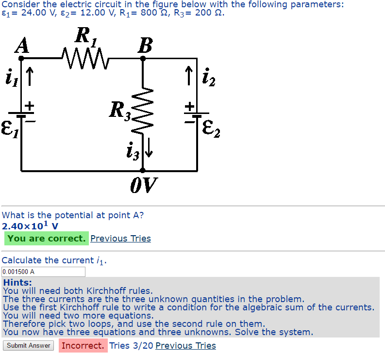 Solved Consider the electric circuit in the figure below | Chegg.com