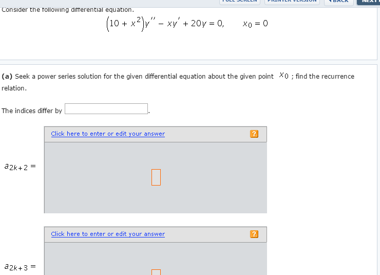 Solved Consider the following differential equation. 10 (a) | Chegg.com