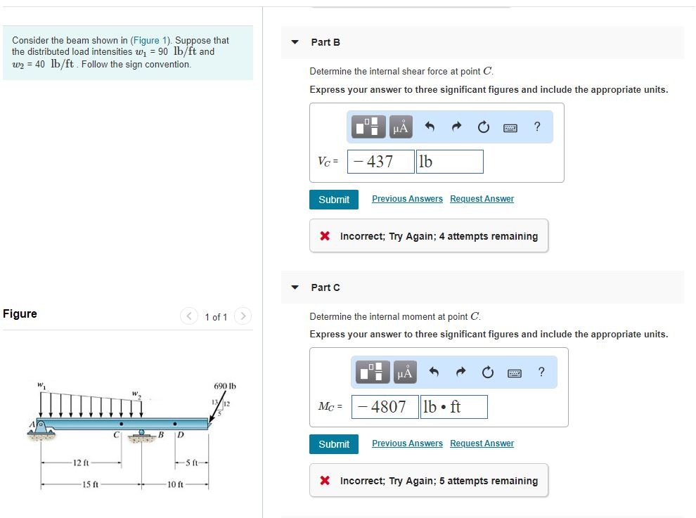 Solved Consider the beam shown in (Figure 1). Suppose that | Chegg.com