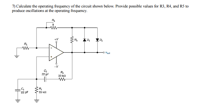 Solved Calculate the operating frequency of the circuit | Chegg.com