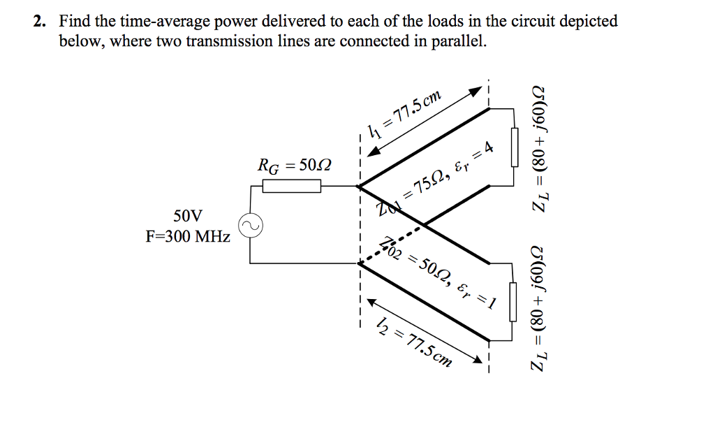 Solved 2. Find the time-average power delivered to each of | Chegg.com