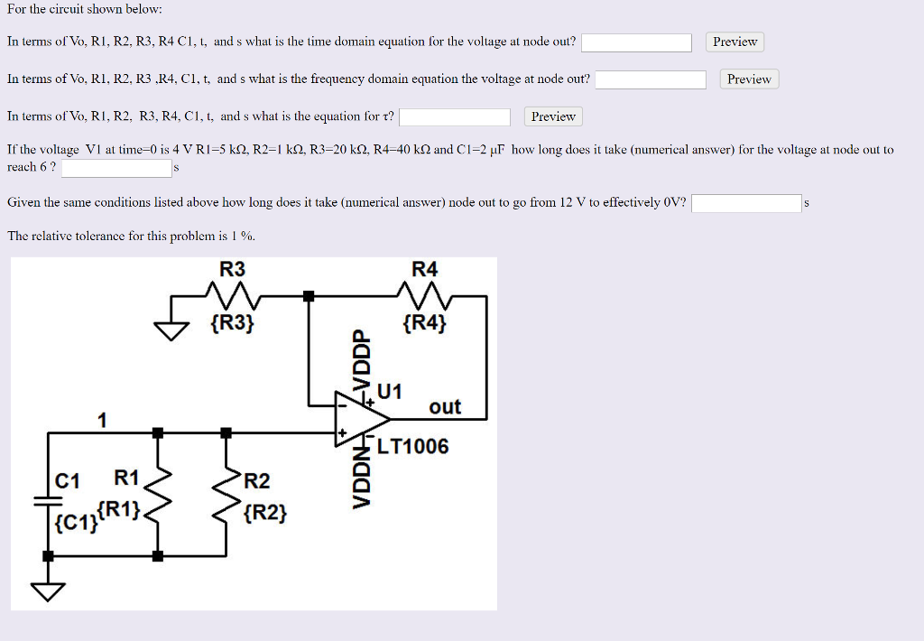 Solved For the circuit shown below: In terms of Vo, RI, R2, | Chegg.com