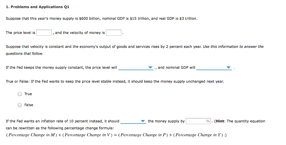 Solved 1. Problems and Applications Q1 Suppose that this | Chegg.com Solved 1. Problems and Applications Q1 Suppose that this | Chegg.com