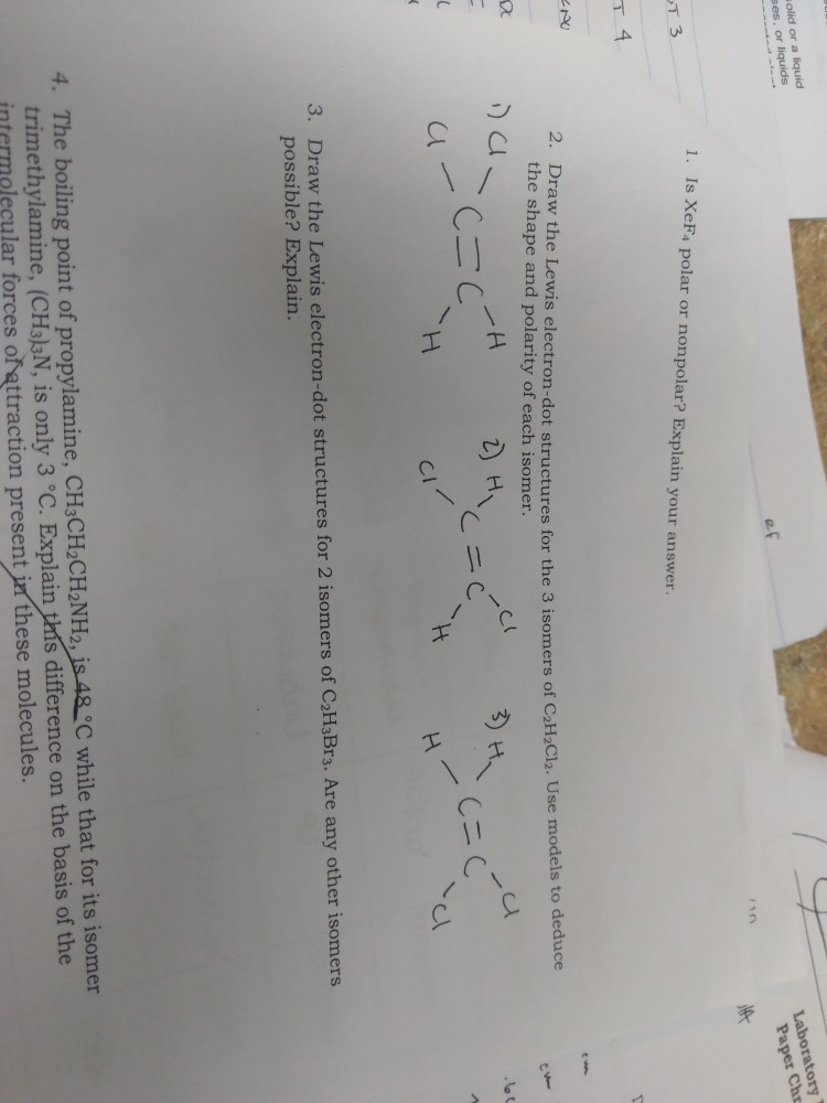 C2h2cl2 Lewis Structure Polar