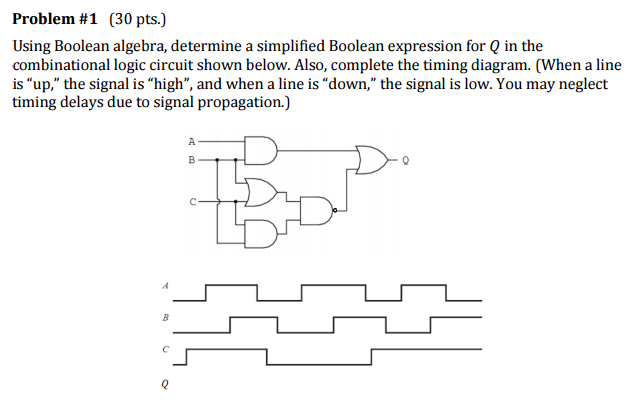 Solved Using Boolean Algebra Determine A Simplified Boolean 8287