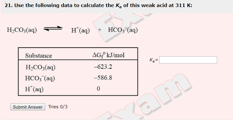Solved 21. Use the following data to calculate the Ka of | Chegg.com