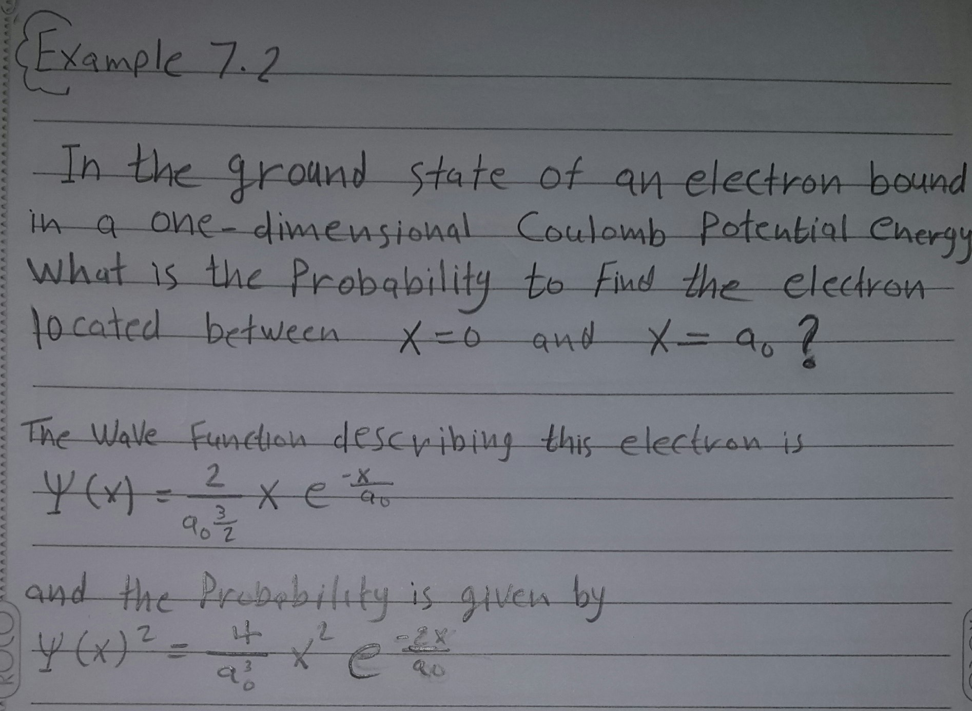 Solved In the ground state of an electron bound in a | Chegg.com