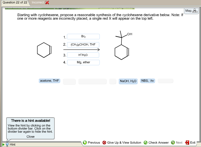 Solved Starting with cyclohexene, propose a reasonable | Chegg.com