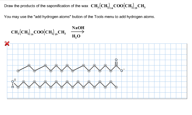 Solved Draw the products of the saponification of the wax | Chegg.com