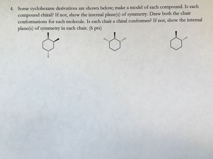 Solved Cyclic Compounds Modelling Exercise 1. Draw Newman | Chegg.com
