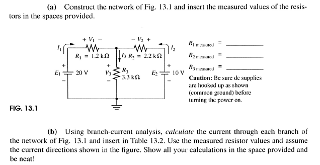 Solved R1 measured = 1.22kO R2 measured = 2.23kO R3 | Chegg.com