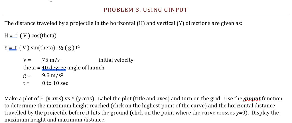 Solved Please solve the problem with matlab and then either | Chegg.com