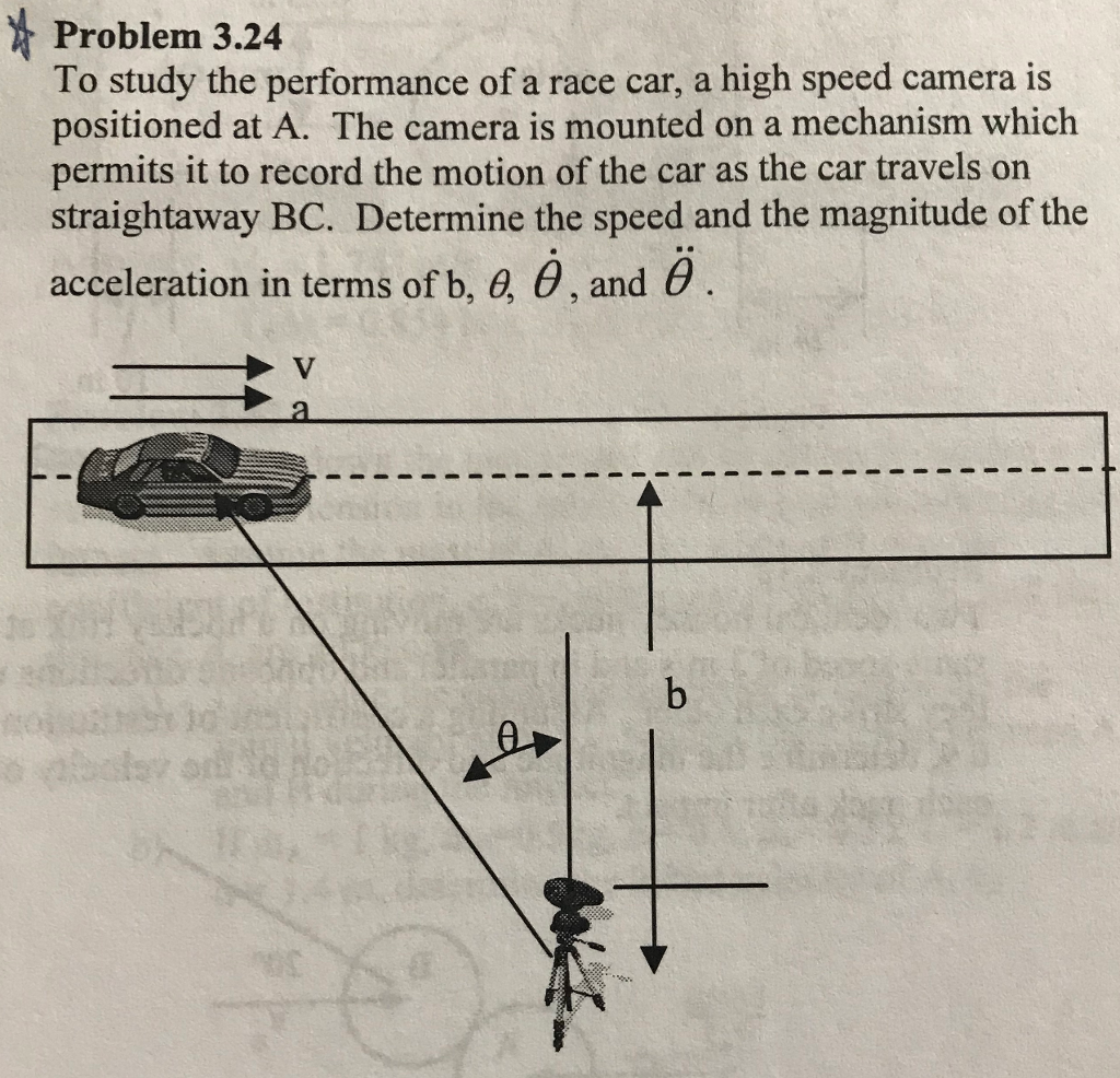 Solved Problem 3.24 To study the performance of a race car, | Chegg.com