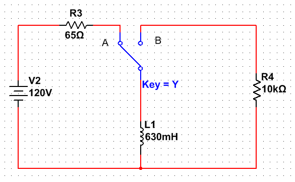 Solved RL Network, Charge Cycle: With Switch at | Chegg.com