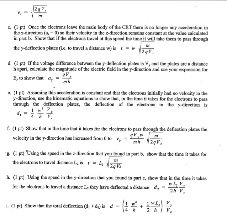 Solved 4. A schematic of a cathode ray tube is shown below. | Chegg.com