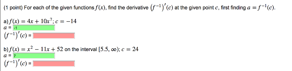 Solved For each of the given functions f(x), find the | Chegg.com
