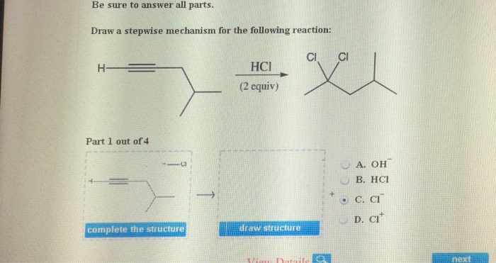 Solved Draw a stepwise mechanism for the following reaction: | Chegg.com