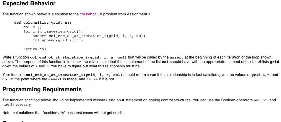 Solved Expected Behavior The function shown below is a | Chegg.com
