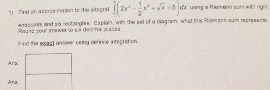 Solved Find an approximation to the integral | Chegg.com