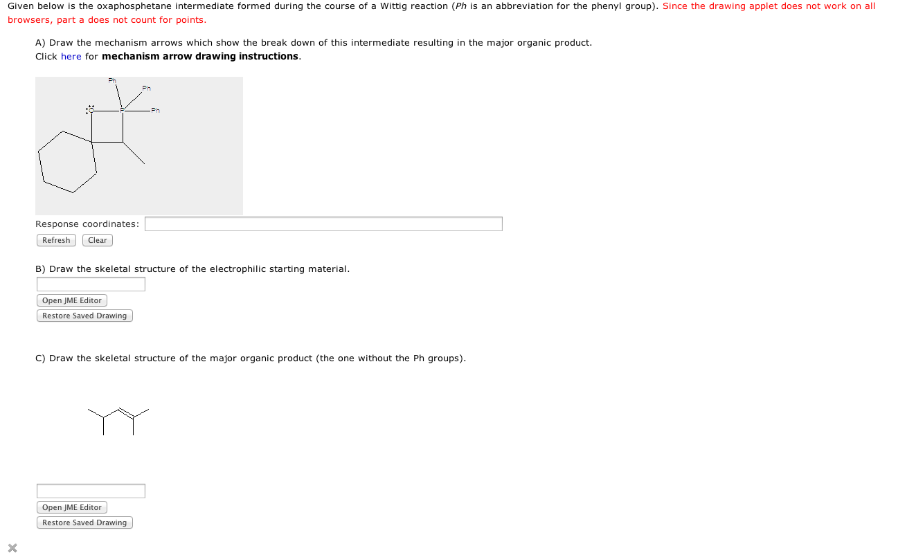 Solved Given below is the oxaphosphetane intermediate formed | Chegg.com