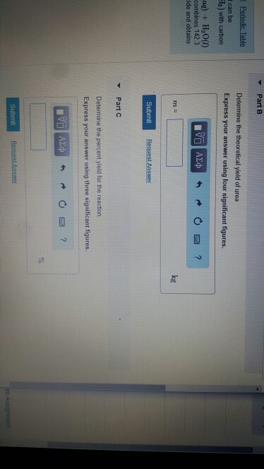 Solved Exercise 7.59 Constants I Periodic Table Part A Urea | Chegg.com