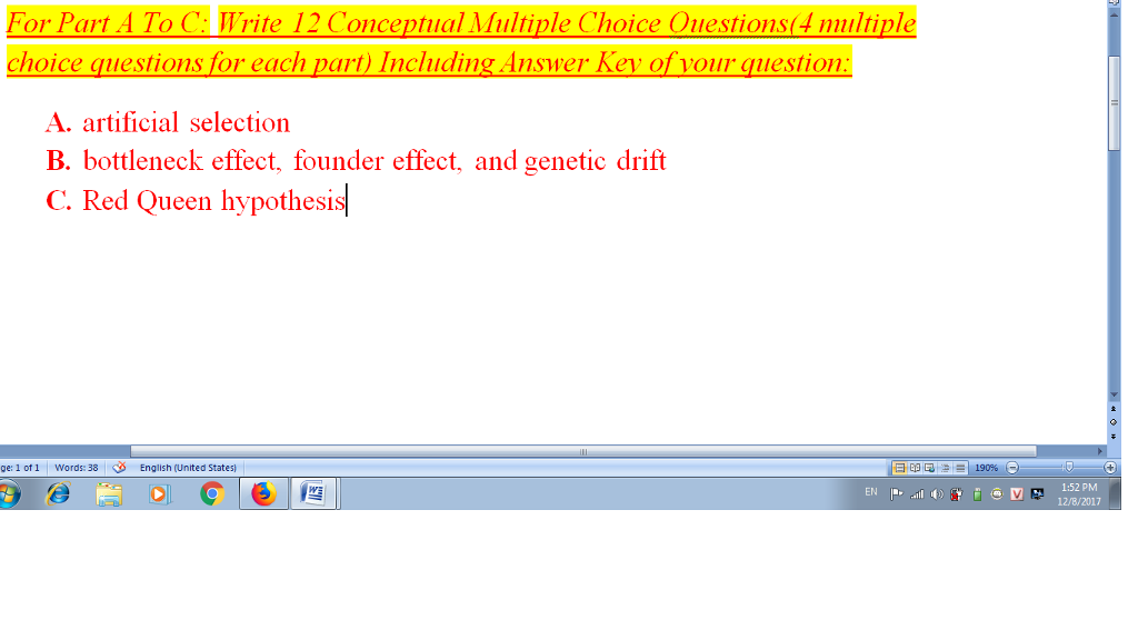 Solved Note: Respond To All Questions Bolded In Red Color(Be | Chegg.com