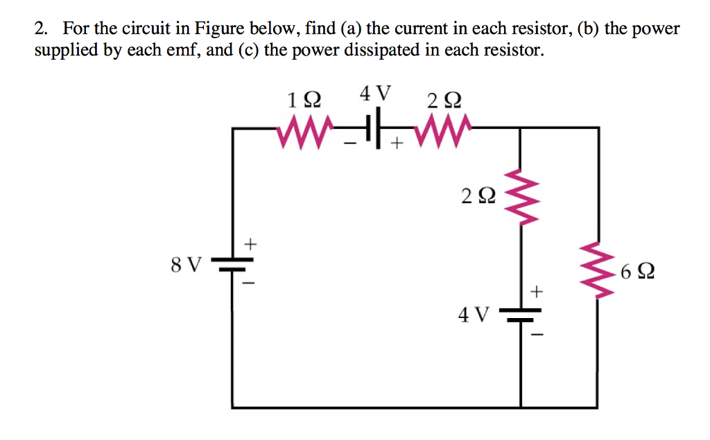 Solved For the circuit in Figure below, find (a) the current | Chegg.com