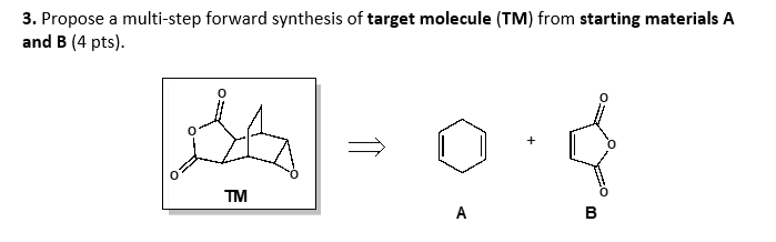 Solved 3. Propose a multi-step forward synthesis of target | Chegg.com