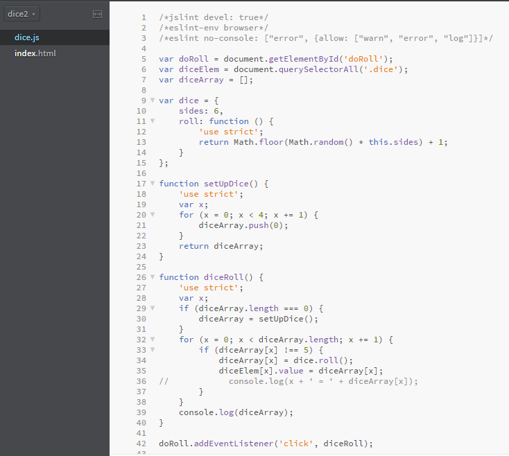 dice 1 2 ? head> dice.js Events | Chegg.com