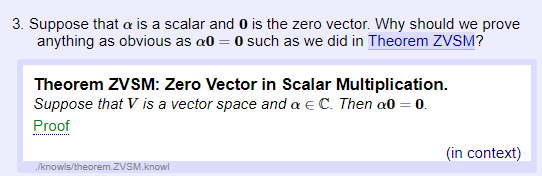 Solved 3. Suppose that a is a scalar and 0 is the zero | Chegg.com