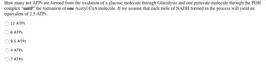 Solved How many net ATPs are formed from the oxidation of a | Chegg.com