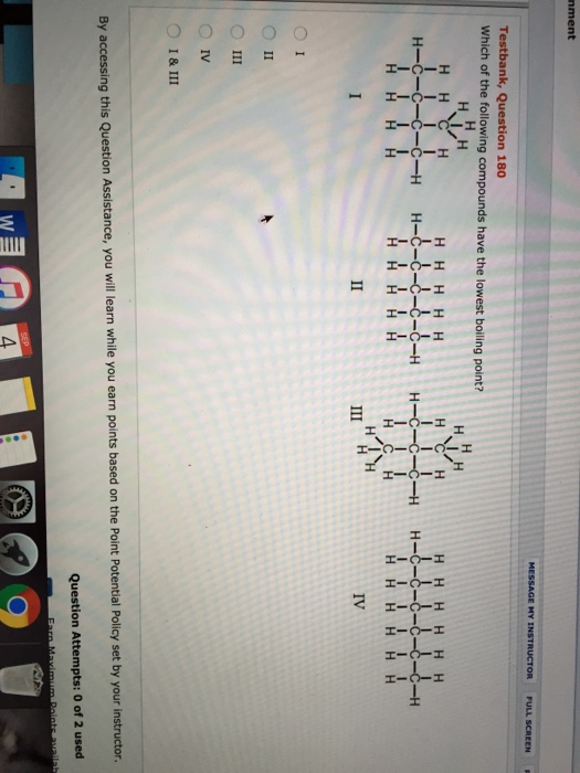 Solved Which of the following compounds have the lowest | Chegg.com