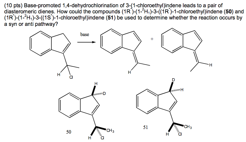 Solved Base-promoted 1, 4-dehydrochlorination of | Chegg.com