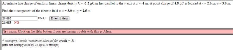 Solved An infinite line charge of uniform linear charge | Chegg.com