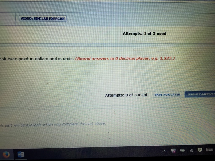 Solved MESSAGE H Exercise 6-2 (Part Level Submission) In the | Chegg.com