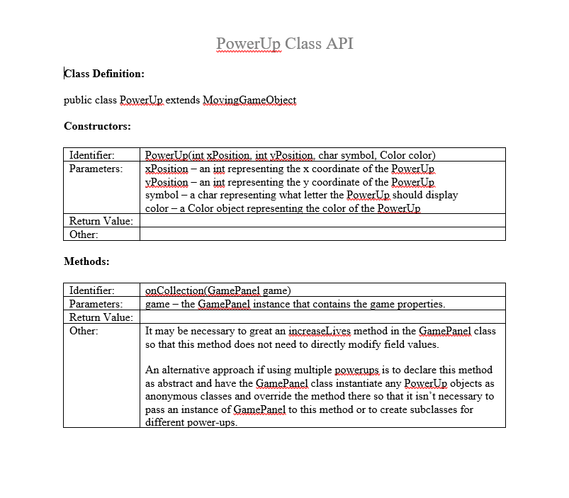 Solved Ball Class API Class Definition: public class Ball | Chegg.com