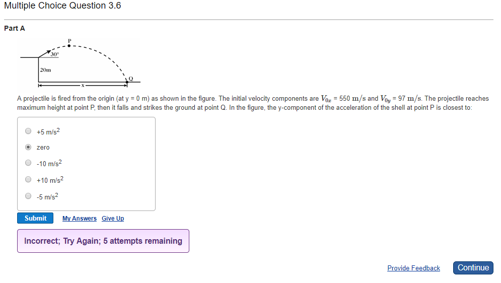 Solved Multiple Choice Question 36 Part A 30° 20m A Pro Ect 3869