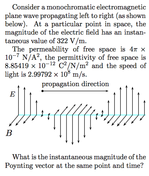 Consider a monochromatic electromagnetic plane wave | Chegg.com