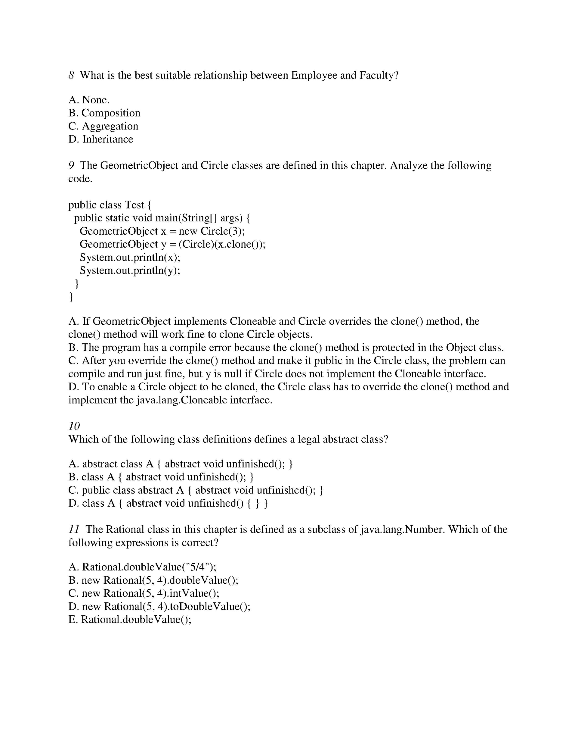 Solved 6 Analyze the following code. public class Test f | Chegg.com
