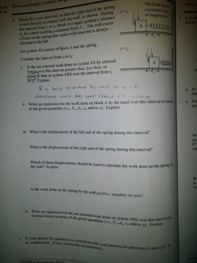 Two identical blocks, A and B, on a Frictionless | Chegg.com
