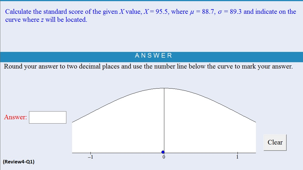 Solved Calculate the standard score of the given X value ,X | Chegg.com