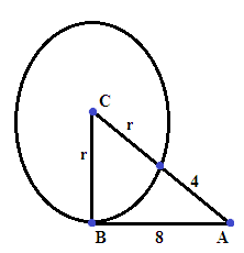 Solved .5. Is AB tangent to center C? Explain why or why | Chegg.com