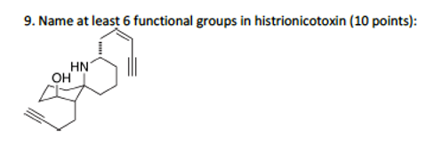 Solved 9. Name at least 6 functional groups in | Chegg.com