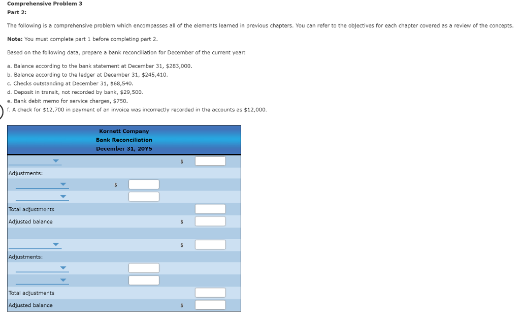 Solved Comprehensive Problem 3 Part 1: Selected transactions | Chegg.com