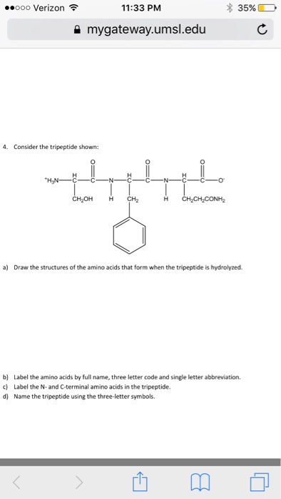 Solved Consider the tripeptide shown: Draw the structures | Chegg.com
