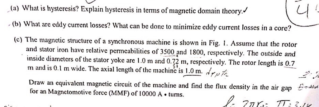 Solved What is hysteresis? Explain hysteresis in terms of | Chegg.com
