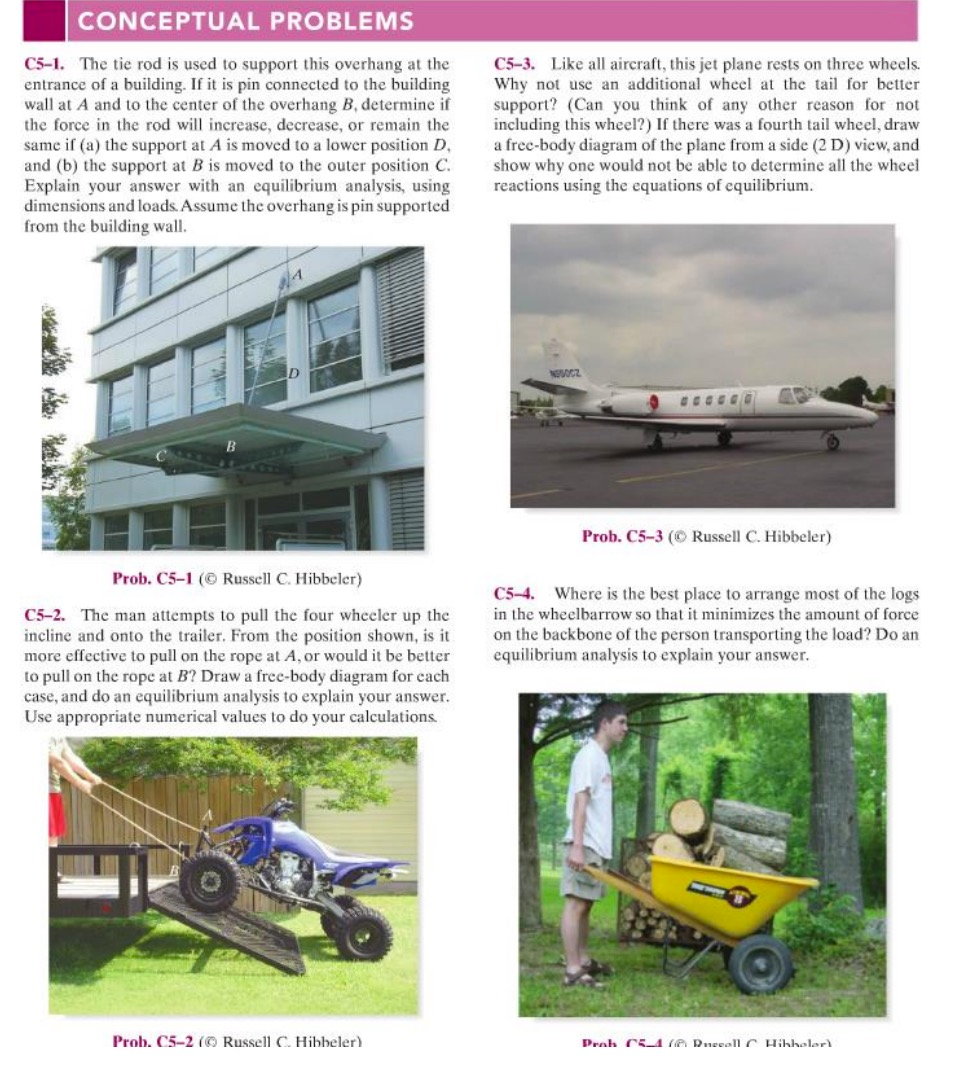 Answer all 4 conceptual problems from 14th edition | Chegg.com